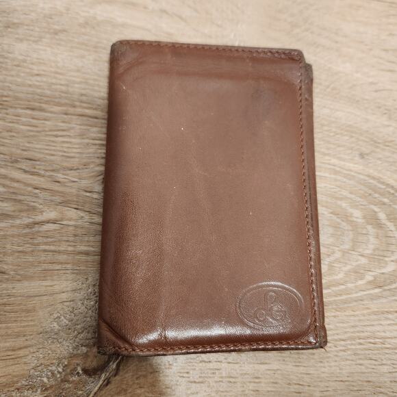 Leather Guild | Bags | Vintage Leather Guild Florence Italy Trifold ...